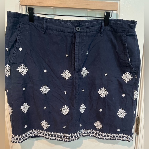 croft & barrow | Shorts | Womens Croft Barrow Navy And White Geometric ...